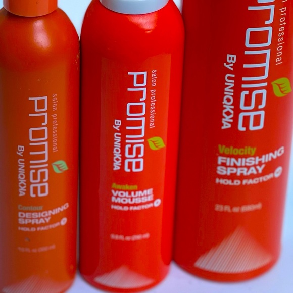 uniqqa Promise | Hair | Set Of 3 Designing Spray Volume Mousse ...